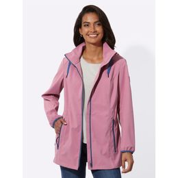 Casual Looks Damen Softshelljacke, rosa, Gr. 18, unifarben, 100% Polyester, Innenseite:35% Baumwolle, 65% Polyester, Jacken