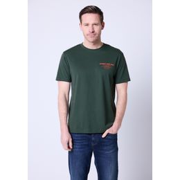 Street One MEN Herren T-Shirtsea gr&uuml;n, Gr. M, unifarben, Web, 100% Baumwolle, Shirts, aus reiner Baumwolle