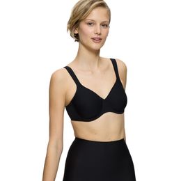 Triumph Damen B&uuml;gel-BH "Modern Soft+Cotton W", Gr. 105, schwarz, Microtouch, Obermaterial: 39% Polyamid, 38% Baumwolle, 23% Elasthan, unifarben, BHs,