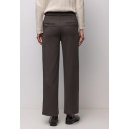 Street One Damen Stoffhoserustic braun, Gr. 44, unifarben, Stoff, 73% Viskose, 24% Nylon, 3% Elasthan, Hosen, Middle Waist