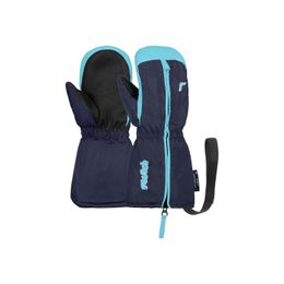 Reusch Kinder F&auml;ustlinge "Tom Mitten", blau, Gr. 3, mehrfarbig, 82% Polyester, 18% Polyurethan, Handschuhe, aus extra atmungsaktivem Material