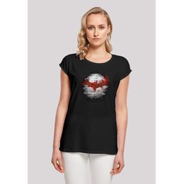 F4NT4STIC Damen T-Shirt "Batman Logo Wall'", schwarz, Gr. 4XL, Obermaterial: 100% Baumwolle, Shirts, Print