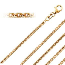 Goldkette ONE ELEMENT "Halskette Rundankerkette aus 333 Gelbgold &Oslash; 2,4 mm" Gr. 45, gold, Halsketten, Damen, 45, Gelbgold 333 Gold, Gelbgold 333, Gold, Goldkette, Fein gearbeitet &ndash; angenehm zu tragen und vielseitig kombinierbar