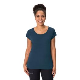 Vaude Damen Funktionsshirt "WOMEN'S SKOMER T-SHIRT III", blau, Gr. 34, Obermaterial: 75% Polyester, 25% Lyocell, Shirts, Kurzarmdesign,