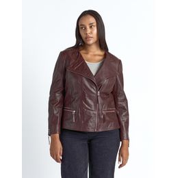 JCC Damen Lederjacke "31024033", rot, Gr. 46, Obermaterial: 100% Lammleder. Futter: 100% Polyester, Jacken
