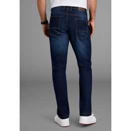 Arizona Herren Straight-Jeans, blau, Gr. 62, unifarben, Denim/Jeans, Obermaterial: 84% Baumwolle, 14% Polyester, 2% Elasthan, Jeans, gerader Schnitt,