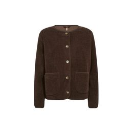 soyaconcept Damen Cardigan "Soya Concept Cardigan SC-ONYX 2"8694 hot fudge, Gr. M, Obermaterial: 100% Polyester, Strickjacken
