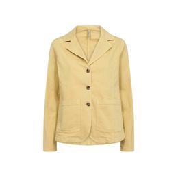 Blusenblazer soyaconcept "Soya Concept Blazer SC-ERNA", Damen, Gr. S, 3100 sunkissed, Obermaterial: 97% Baumwolle, 3% Elasthan, Blazer Blusenblazer