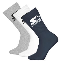 starters Starter Socken Damen Gr&ouml;&szlig;e 39/42 grau / schwarz / wei&szlig;