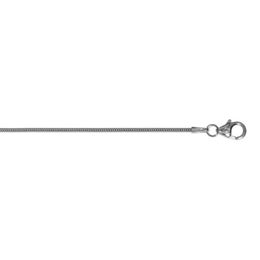 ONE ELEMENT Damen Goldkette "Halskette Schlangenkette aus 585 Wei&szlig;gold &Oslash; 1,2 mm", 42, Gold Wei&szlig;gold 585, silber, Gold, Wei&szlig;gold 585, Halsketten,