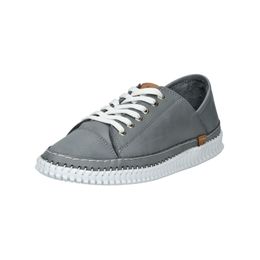 Andrea Conti Damen Schn&uuml;rschuh "Andrea Conti Sneaker Leder", Gr. 37, grau, Leder, Schuhe