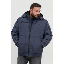 Blend Herren Winterjacke "BHBoris Big & Tall", blau, Gr. 4XL, meliert, 65% Nylon, 35% Polyester, Jacken, W&auml;rmende Winterjacke in gro&szlig;en Gr&ouml;&szlig;en