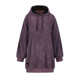 Icepeak Damen Kapuzensweatshirt "D OVERSIZE HOODIE ACERRAT", lila, Gr. M, unifarben, Fleece, Obermaterial: 100% Polyester, Sweatshirts, mit hoch