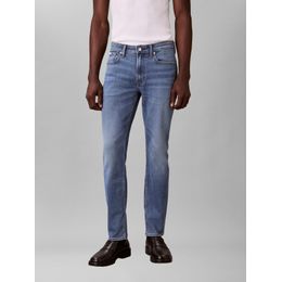 Herren Slim-fit-Jeans, blau, Gr. 38, Calvin Klein Jeans, unifarben, Denim/Jeans, Obermaterial: 85% Baumwolle, 13% Polyester, 2% Elasthan, Jeans, slim