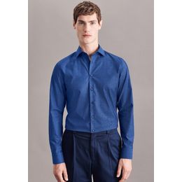 Seidensticker Herren Businesshemd "Slim", blau, Gr. 44, unifarben, 100% Baumwolle, Hemden, Slim 1/1 Kentkragen Uni
