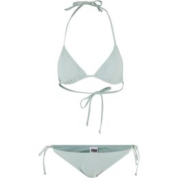 Urban Classics Damen B&uuml;gel-Bikini "Urban Classics Damen Ladies Recycled Triangle Bikini"frostmint, Gr. XL, 83% Polyester, 17% Elasthan, Bikini-Sets