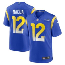 Nike Herren Footballtrikot "Nike Trikot Los Angeles Rams NFL Home Game Jersey Nacua 17"mehrfarbig, Gr. XXL, 100% Polyester, Trikots