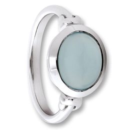ONE ELEMENT Damen Silberring "Chalcedon Ring aus 925 Silber", 56, Silber 925 (Sterlingsilber)silber, Silber 925 (Sterlingsilber), Fingerringe,
