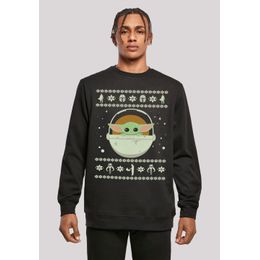 F4NT4STIC Herren Kapuzenpullover "Star Wars The Mundalorian Christmas", schwarz, Gr. M, Obermaterial: 50% Baumwolle, 50% Polyester, Pullover, Print