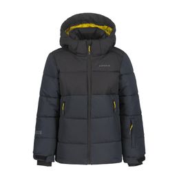 Skijacke Icepeak "Icepeak LOUIN JR", Kinder, Gr. 152, anthrazit, Web, Obermaterial: 100% Polyester, normal, Jacken Skijacke, wasserdicht mit 10000 mm Wassers&auml;ule, atmungsaktiv mit 5000 g/m&sup2;/24h