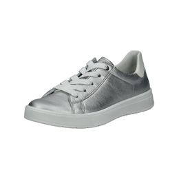 Ara Damen Sneaker "Ara Sneaker Leder", Gr. 43, silber, Leder, Schuhe