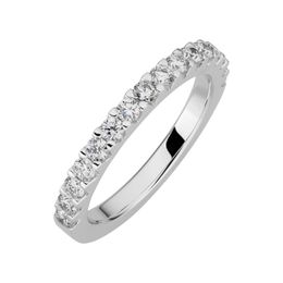 LYOMI Damen Fingerring "585/- Wei&szlig;gold 16 synth. Diam. 0,70ct.", 050 (15,9), 0,7 VS = sehr kleine Einschl&uuml;sse, Gold, silber, Gold, Fingerringe