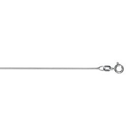 ONE ELEMENT Damen Goldkette "Halskette Schlangenkette aus 585 Wei&szlig;gold &Oslash; 0,9 mm", 45, Gold Wei&szlig;gold 585, silber, Gold, Wei&szlig;gold 585, Halsketten,