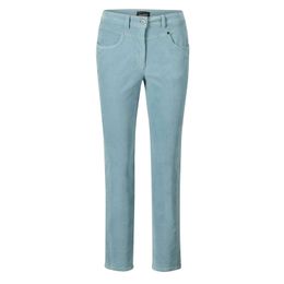 GOLDNER Damen Stretch-Hose "Kurzgr&ouml;&szlig;e Sportliche Slim Fit Baumwollhose", gr&uuml;n, Gr. 24, Obermaterial: 98% Baumwolle CO. 2% Elasthan EL., Hosen, mit