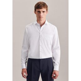 Seidensticker Herren Businesshemd "Schwarze Rose", wei&szlig;, Gr. 45, Strukturmuster, unifarben, 100% Baumwolle, Hemden, Regular 1/1 Kentkragen Struktur