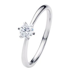 ONE ELEMENT Damen Diamantring "0.25 ct Diamant Brillant Ring aus 585 Wei&szlig;gold", 54, 0,25, Diamanten Gold Wei&szlig;gold 585, silber, Diamanten, Gold,