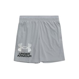 Under Armour Sporthose Jungen Gr&ouml;&szlig;e 158/170 grau / schwarz / wei&szlig;