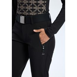 Luhta Damen Skihose "Luhta JOENTAUS"basic schwarz, Gr. 42, Obermaterial: 95% Polyester, 5% Elasthan. Futter: 100% Polyamid, Hosen, f&uuml;r Alpinski, aus