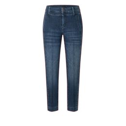 MAC Damen 7/8-Jeans "STILETTO", blau, Gr. 40, Denim/Jeans, Obermaterial: 71% Baumwolle, 16% Polyester, 11% Lyocell, 2% Elasthan, Jeans