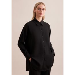 Seidensticker Damen Longbluse "Schwarze Rose", schwarz, Gr. 40, unifarben, 100% Polyester, Blusen, 1/1 Kragen Uni