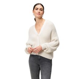 Zero Damen Strickpullover "Damen mit Pailletten"creambeige, festlich, Gr. XL, aufgeraut, Strick, Obermaterial: 51% Baumwolle, 34% Polyamid, 14%