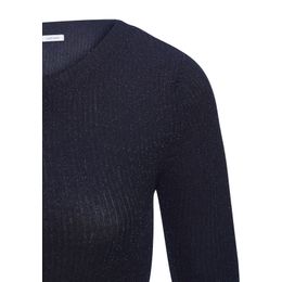 Lascana Damen Strickpullover, blau, Gr. 40, Glitzermuster, leicht gl&auml;nzend, Strick, Obermaterial: 80% Viskose, 20% metallisierte Fasern, Pullover,