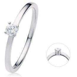 ONE ELEMENT Damen Diamantring "0.15 ct Diamant Brillant Ring aus 585 Wei&szlig;gold", 59, 0,15, Diamanten Gold Wei&szlig;gold 585, silber, Diamanten, Gold,