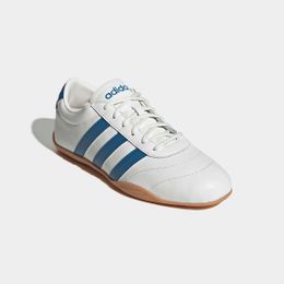 Damen Sneaker "GRAND COURT LO", adidas Sportswear, Gr. 42,5core wei&szlig;, dusky ink, gum10, Leder, Synthetik, Schuhe, Design auf den Spuren des adidas
