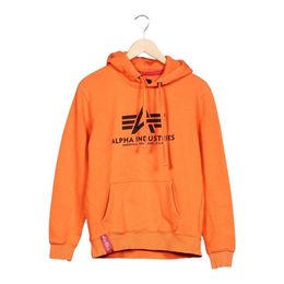 Alpha Industries Kapuzenpullover Damen Gr&ouml;&szlig;e M Second Hand orange
