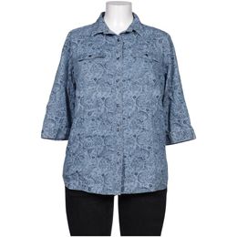 Walbusch Bluse Damen Gr&ouml;&szlig;e XXL Second Hand blau