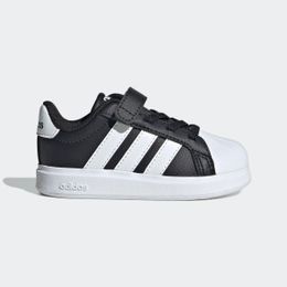 Damen Sneaker "STREETTALK", adidas Sportswear, Gr. 22core schwarz, cloud wei&szlig;, cloud wei&szlig;, Synthetik, Schuhe, inspiriert vom Design des adidas