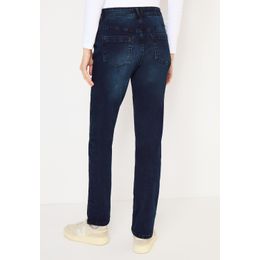 Cecil Damen Comfort-fit-Jeansblau schwarz used wash, Gr. 36, unifarben, Jeans, 67% Baumwolle, 31% Polyester, 2% Elasthan, Jeans, 5-Pocket-Style