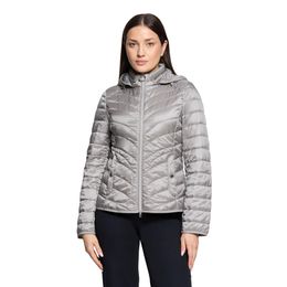 Betty Barclay Damen Outdoorjacke "Damen mit abnehmbarer Kapuze", grau, Gr. 36, Obermaterial: 100% Polyamid. F&uuml;llung: 100% Polyester, Jacken