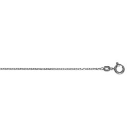 ONE ELEMENT Damen Goldkette "Halskette Rundankerkette aus 585 Wei&szlig;gold &Oslash; 1,3 mm", 38, Gold Wei&szlig;gold 585silber, Gold, Wei&szlig;gold 585, Halsketten, Sanfte