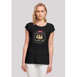 F4NT4STIC Damen T-Shirt "Disney Prinzessin Enchanted Winter Party", schwarz, Gr. S, Obermaterial: 100% Baumwolle, Shirts, Damen,Premium