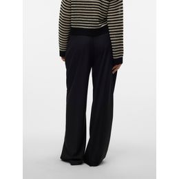V&eacute;ro Moda VERO MODA Damen Anzughose "VMHAILEY HW WIDE PLEAT PANT NOOS", schwarz, Gr. 36, unifarben, Web, Obermaterial: 80% Polyester, 20% Viskose, Hosen, Hose