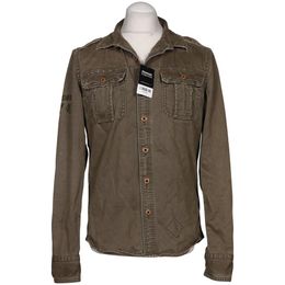 Superdry & Co Hemd Herren Gr&ouml;&szlig;e L Second Hand braun