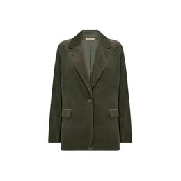 soyaconcept Damen Blusenblazer "Soya Concept Blazer SC-NABIHA 3"7920 schwarz olive, Gr. 38, Obermaterial: 100% Baumwolle, Blazer