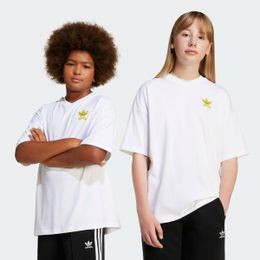 Jungen T-Shirt "TEE", wei&szlig;, Gr. 128, adidas originals, Obermaterial: 100% Baumwolle, Shirts, sportlicher Stil, f&uuml;r Kinder und Teens, mit