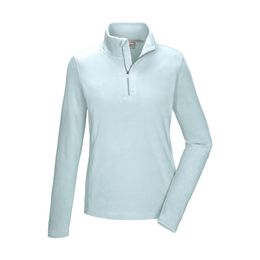 Killtec Damen Fleeceshirt "KSW 62 WMN FLC SHRT"hellblau, Gr. 44, Obermaterial: 100% Polyester, Shirts, Fleeceshirt mit Stehkragen, Rei&szlig;verschluss und